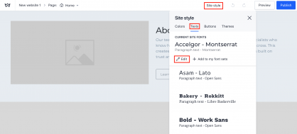How to Change Text Fonts on the Website - Weblium Blog