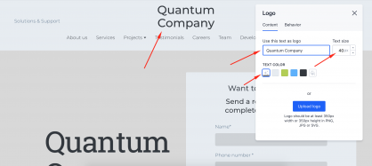 How to Add or Change Logo - Weblium Blog