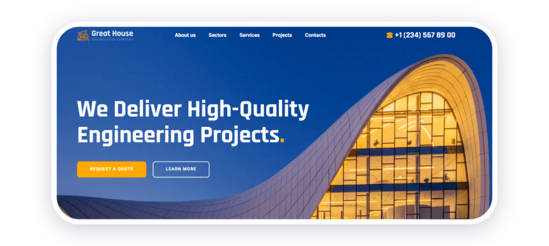 17+ Engineering Website Design Examples in 2024 - Weblium Blog