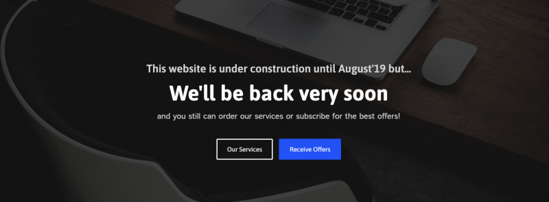 Website Under Construction: Guide with Page Examples | Weblium Blog
