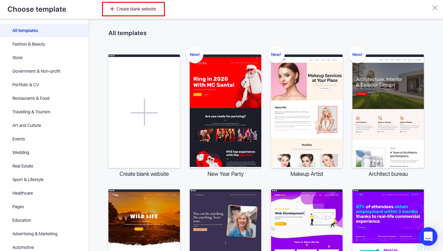 Weblium Product Updates #November 2019 - Weblium Blog