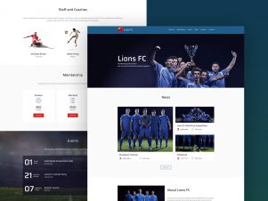 Football Website Template - Weblium