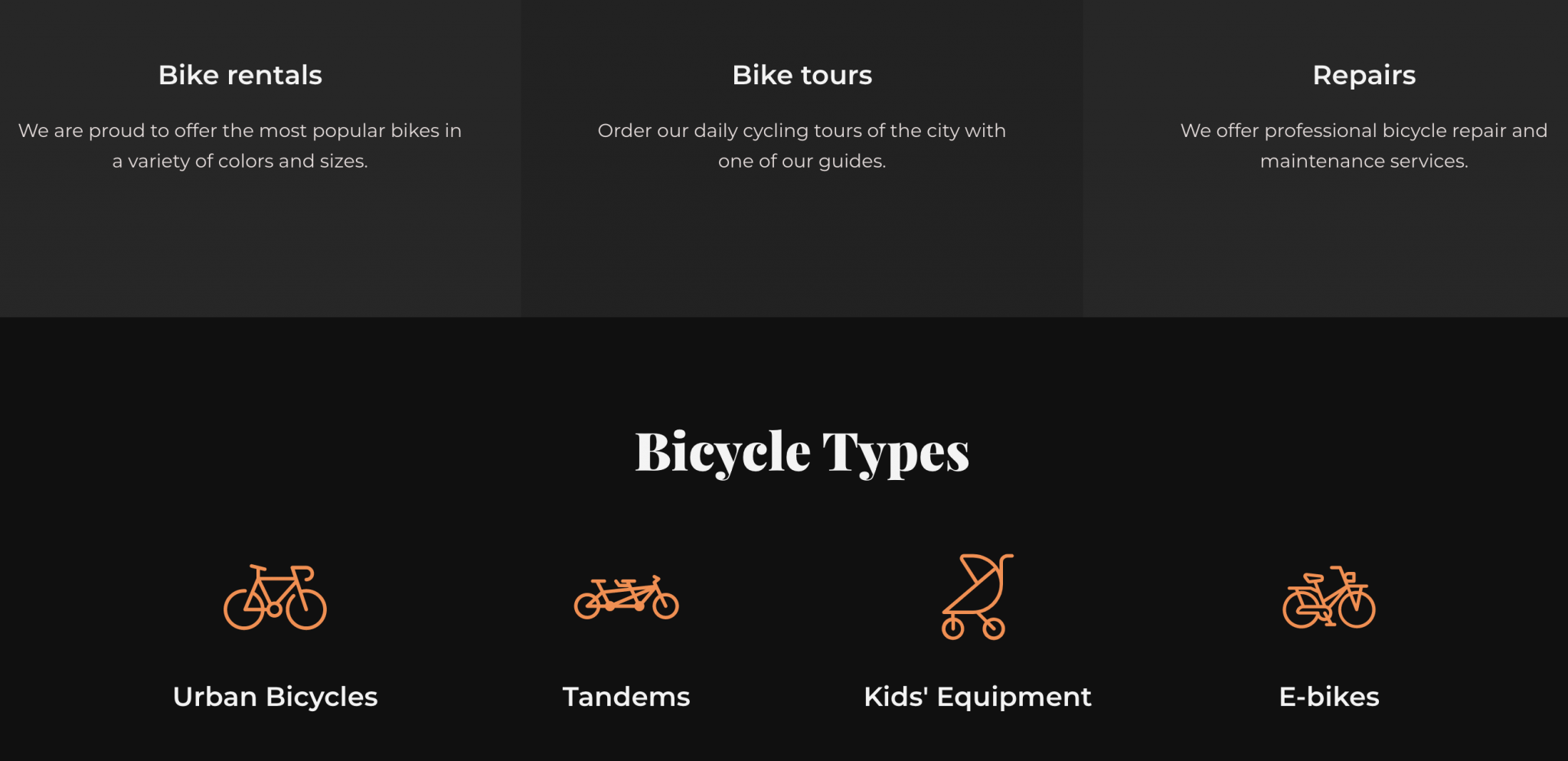 Motorcycle Website Template - Weblium
