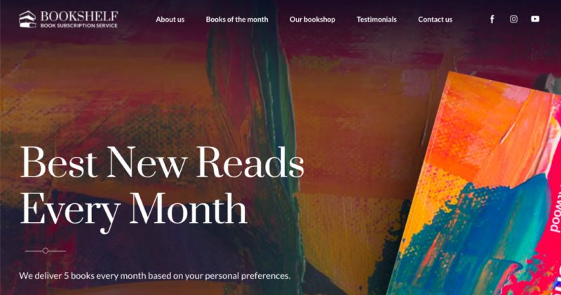 Bookstore Template - Weblium