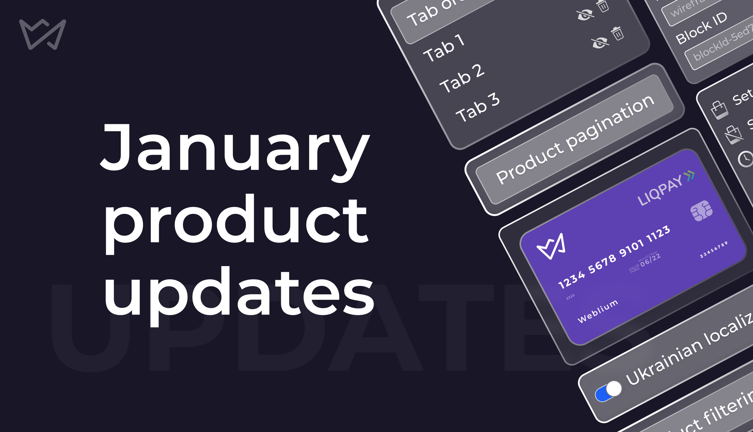 January product updates - Weblium Blog