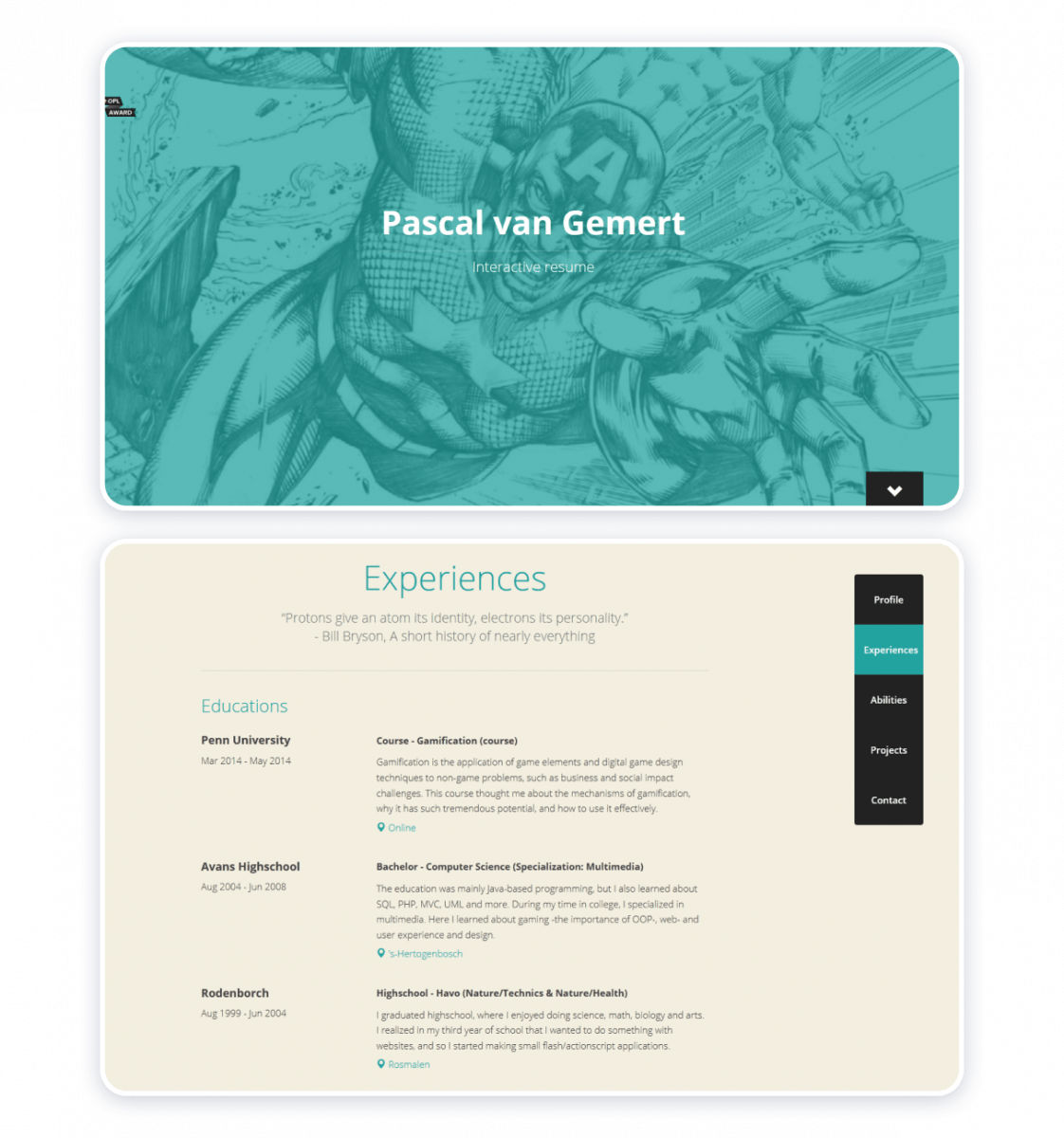 Top 15+ Personal Website Examples for Your Inspiration - Weblium Blog