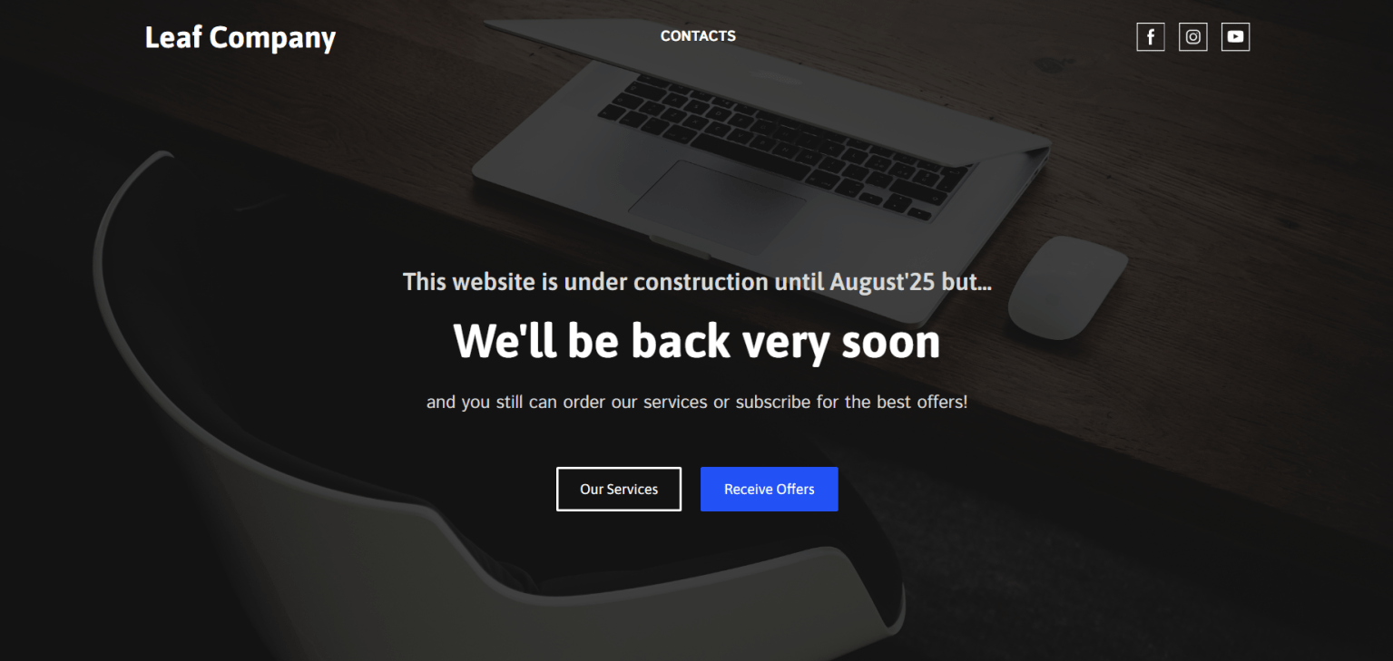 Website Under Construction: Guide with Page Examples | Weblium Blog