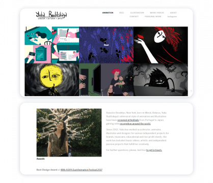 Top 11 Animation Portfolios Examples for Your Inspiration - Weblium Blog