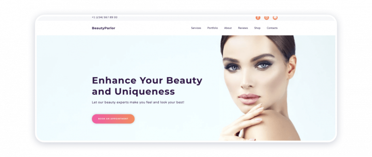 30+ Best Beauty & Hair Salon Website Examples in 2024 - Weblium