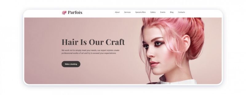 30+ Best Beauty & Hair Salon Website Examples in 2024 - Weblium