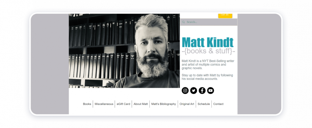 20 Best Author Websites: Inspiring Examples - Weblium Blog