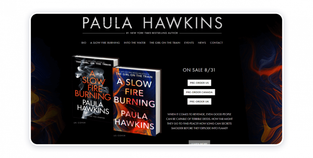 20 Best Author Websites: Inspiring Examples of 2025 - Weblium Blog