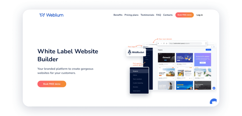 Best White Label Website Builder For 2025 - Weblium