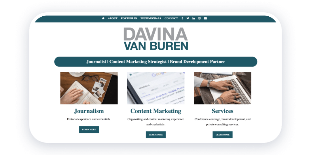 Copywriter Portfolio Examples: 10 Best Examples - Weblium Blog