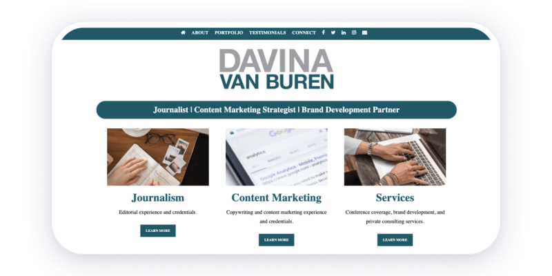 Copywriter Portfolio Examples: 10 Best Examples - Weblium Blog