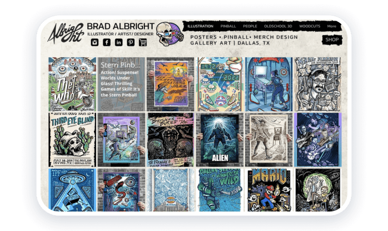 10 Beautiful Artist Website Examples for 2026 | Weblium