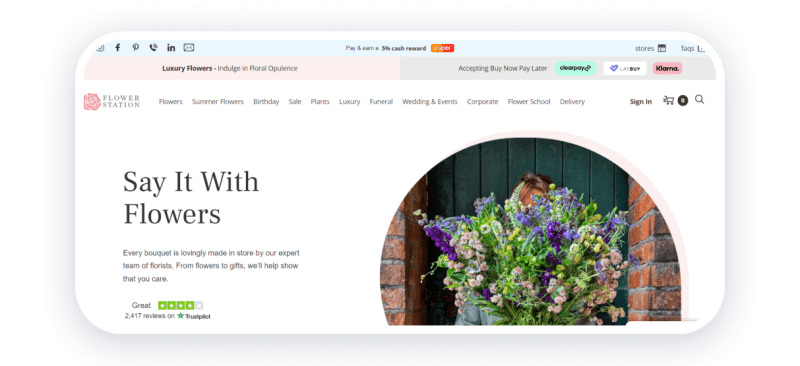 10 Inspiring Florist Websites to Gather Ideas - Weblium Blog