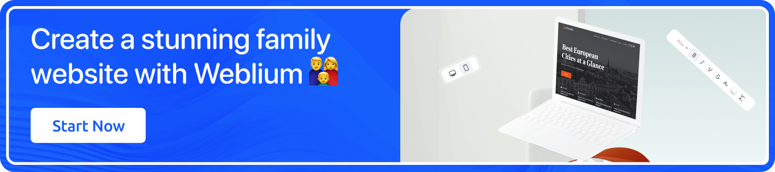 15 Inspiring Family Website Examples You’ll Love - Weblium Blog