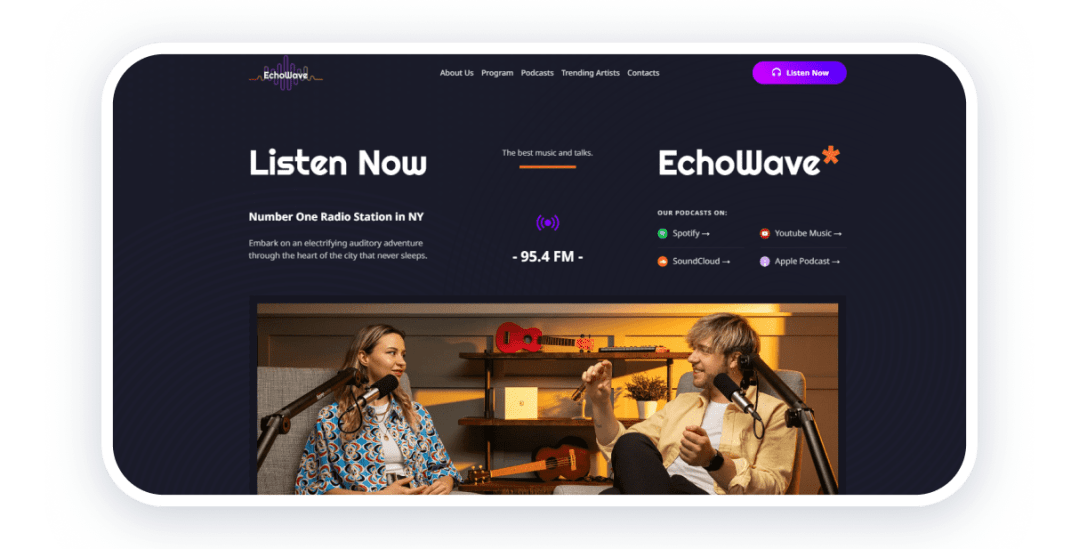 19 Best Podcast Websites Examples for Your Inspiration - Weblium Blog