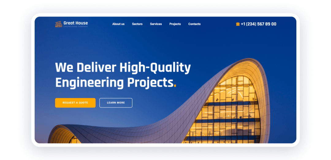 17+ Engineering Website Design Examples in 2025 - Weblium Blog