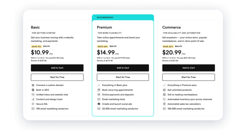 Wix vs GoDaddy vs Weblium: Comparison in 2024 - Weblium Blog