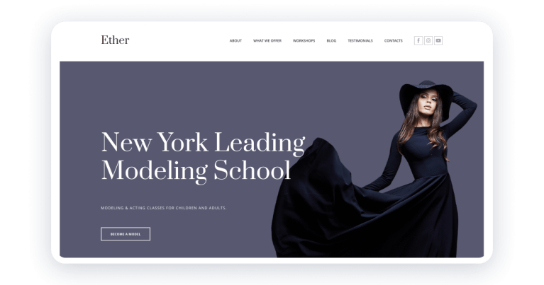 Best Model Portfolio Examples in 2025 | Weblium