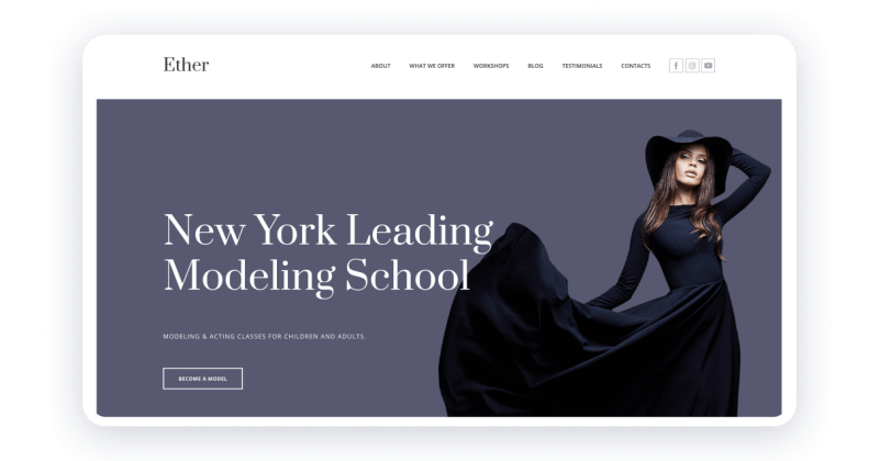 Best Model Portfolio Examples in 2025 | Weblium