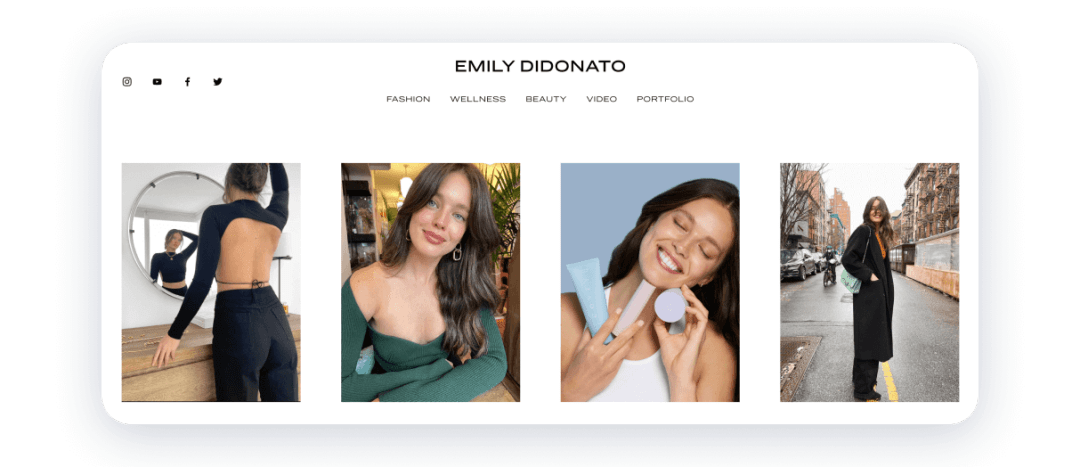 Inspiring Model Portfolio Examples | Weblium