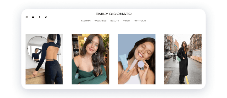 Best Model Portfolio Examples in 2025 | Weblium