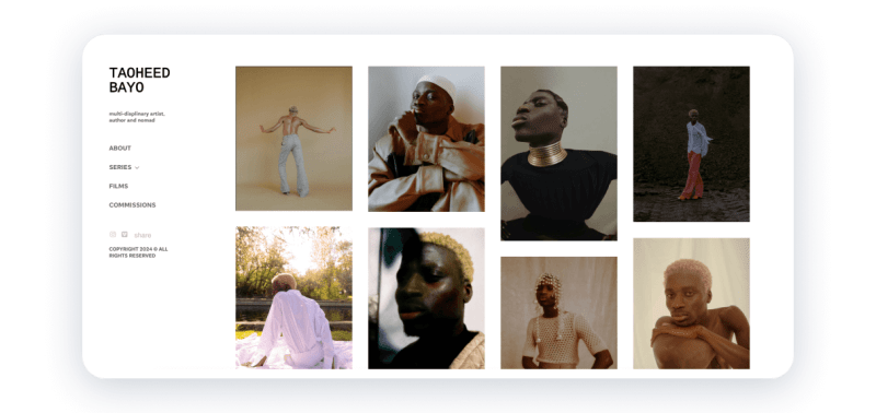 Best Model Portfolio Examples in 2025 | Weblium