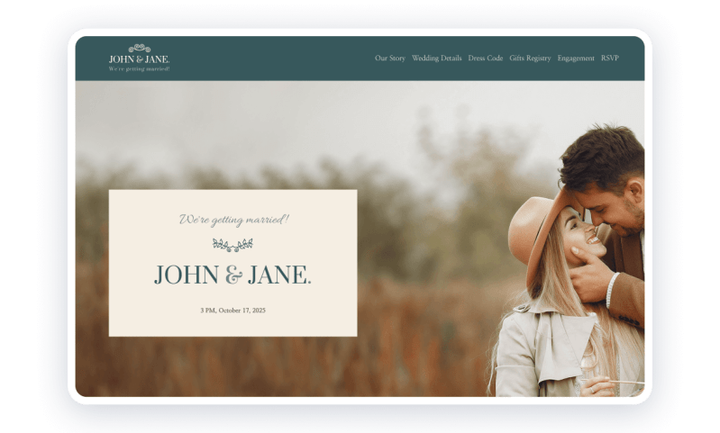 15+ Beautiful Wedding Website Examples for Inspiration | Weblium