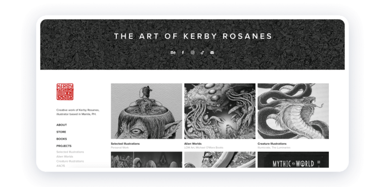 Best Art Portfolio Examples In 2025 | Weblium