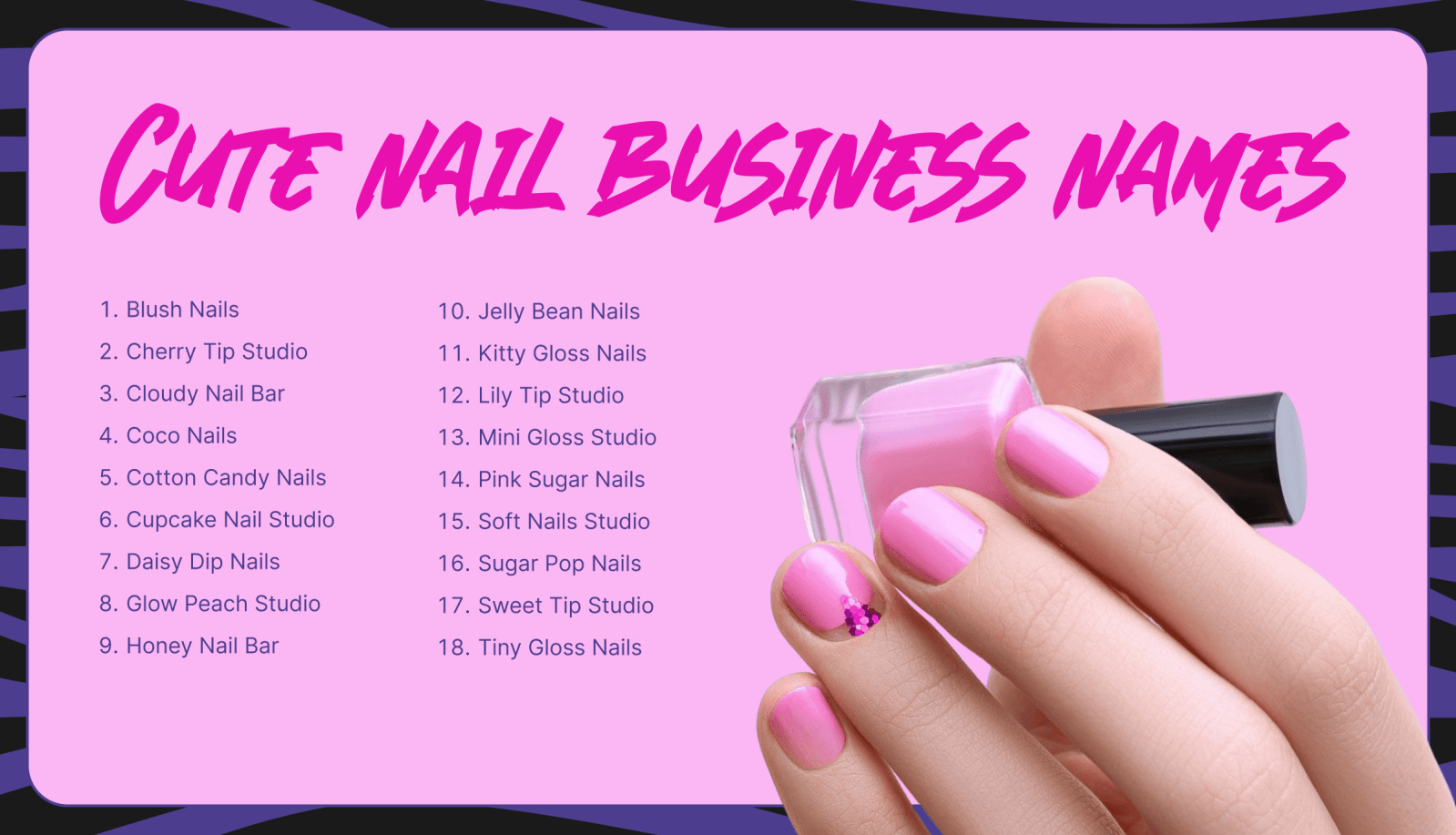 300+ Nail Business Names and Getting Started Guide - Weblium Blog