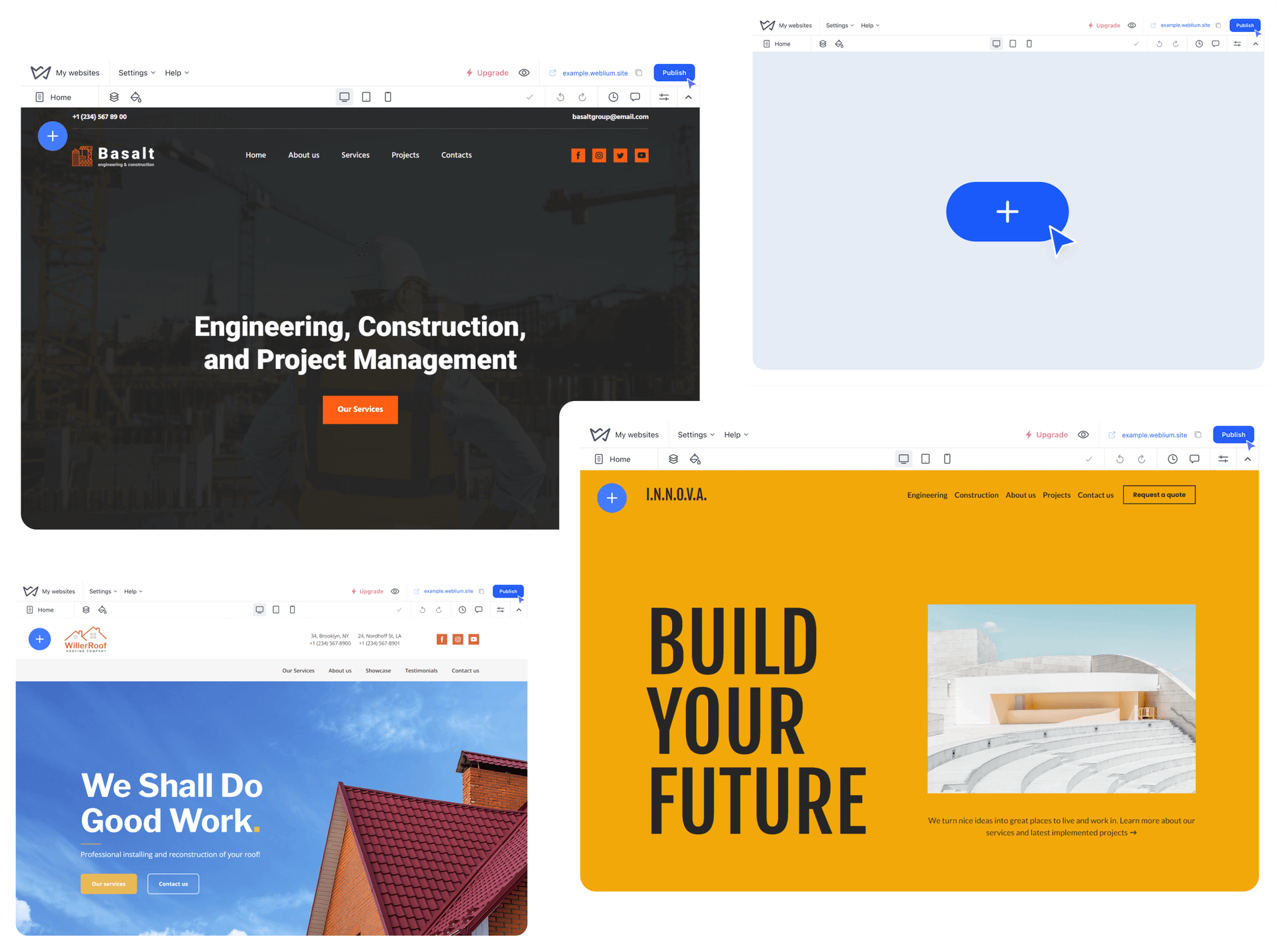 Free Сonstruction Website Builder | Weblium