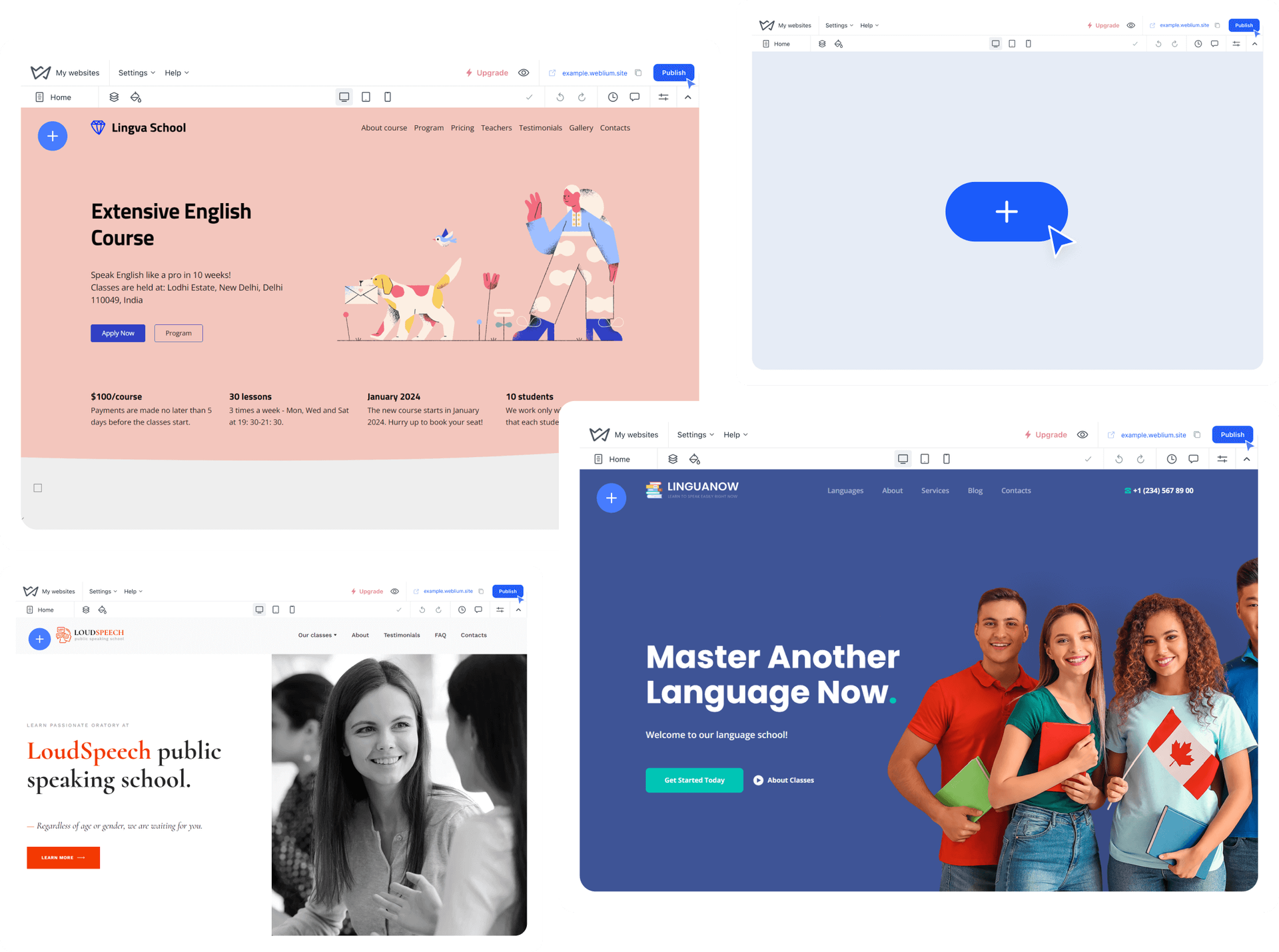 Multilingual Website Builder | Weblium