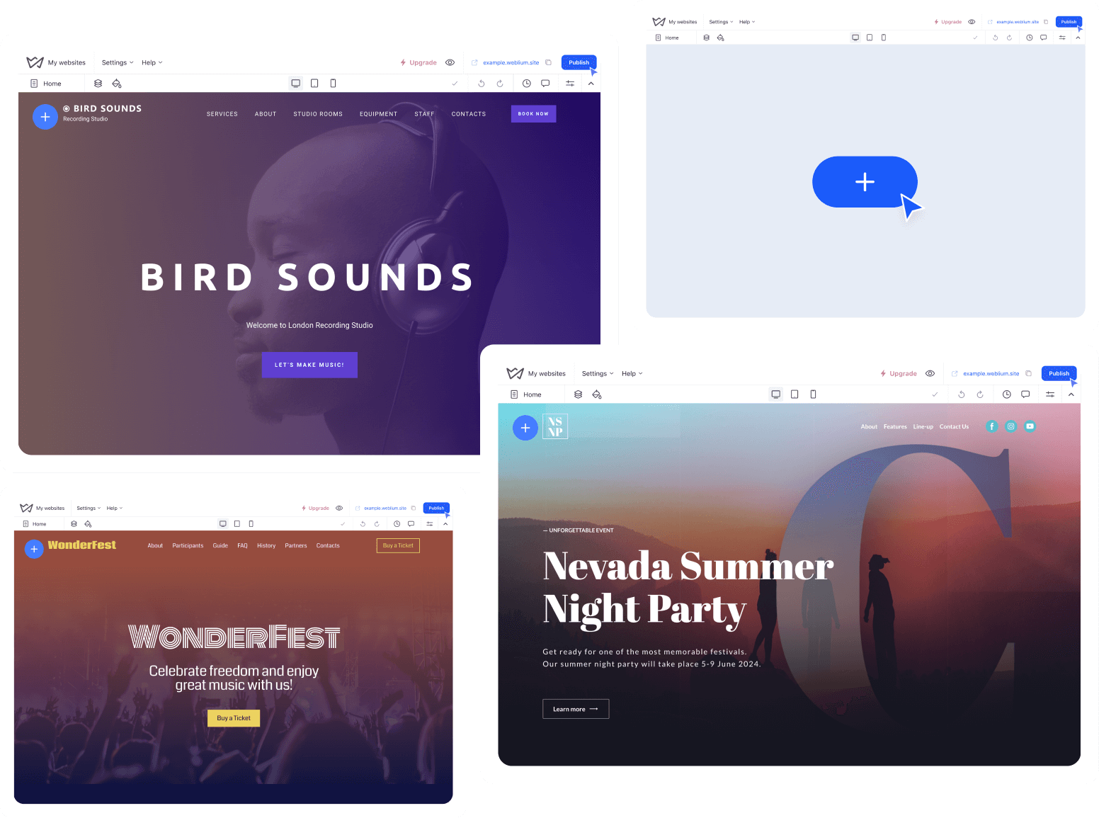 Create a Music Website | Weblium Website Builder