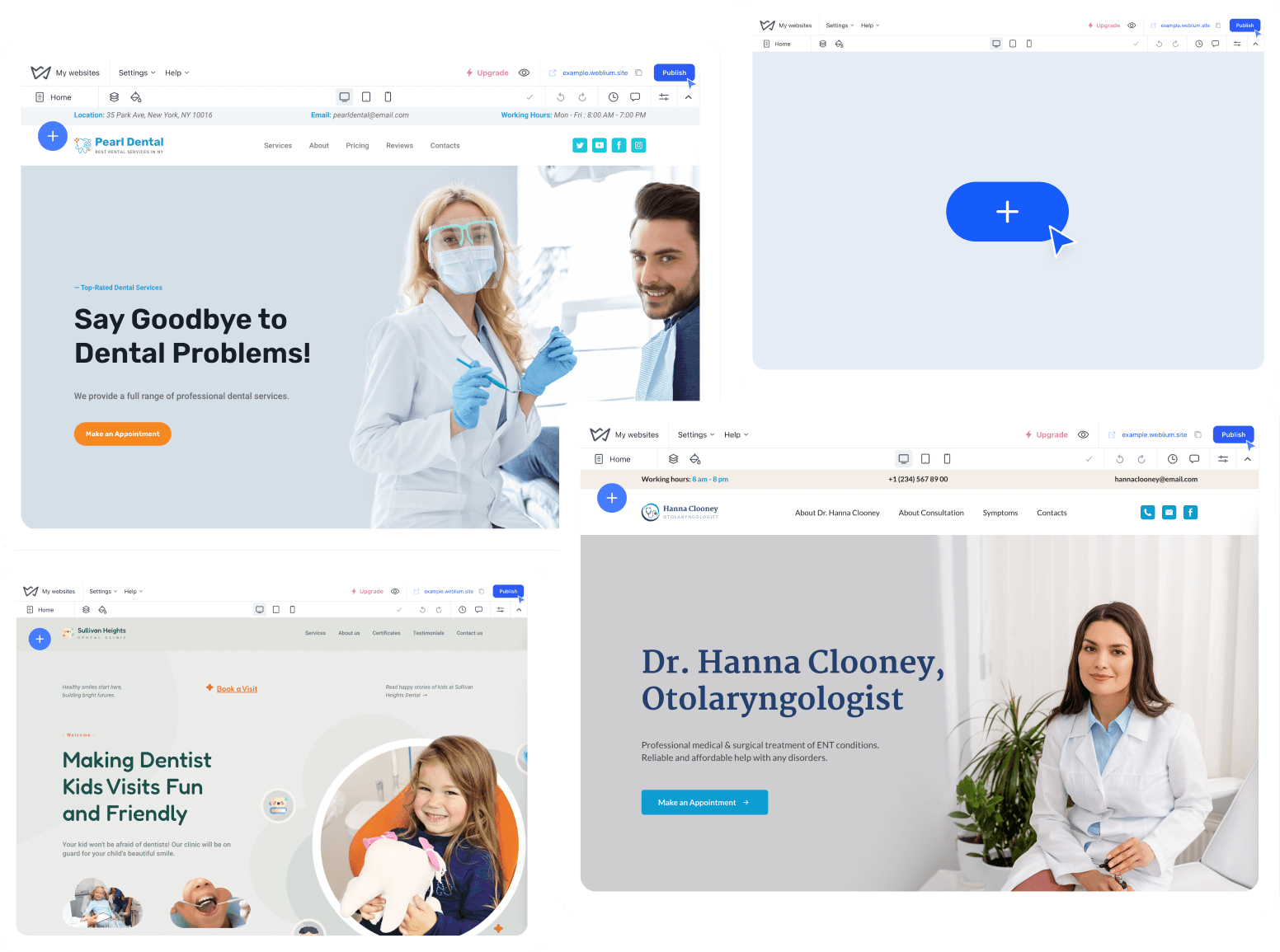 Free Dental Website Builder | Weblium