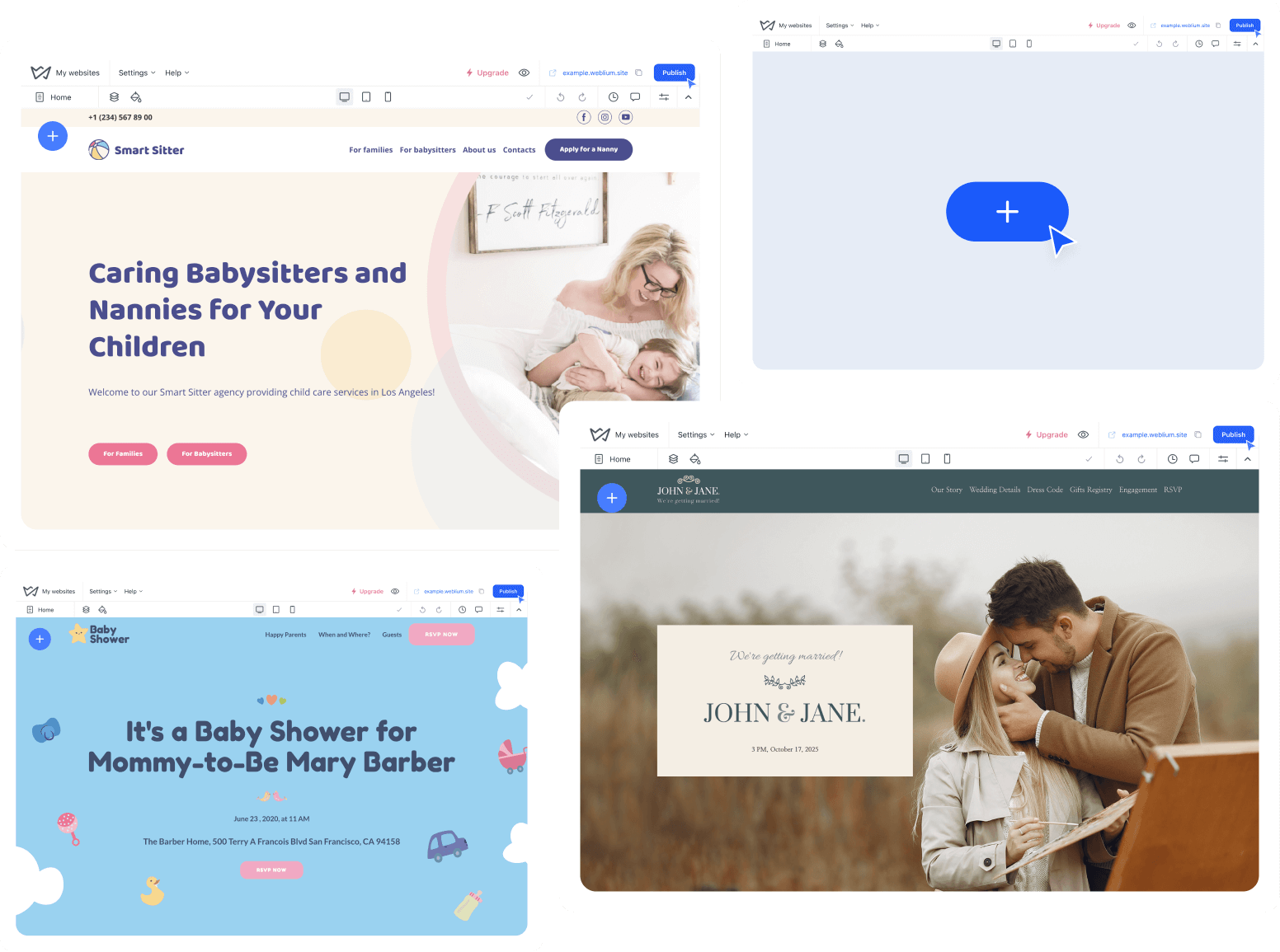 Free Family Website Builder | Weblium