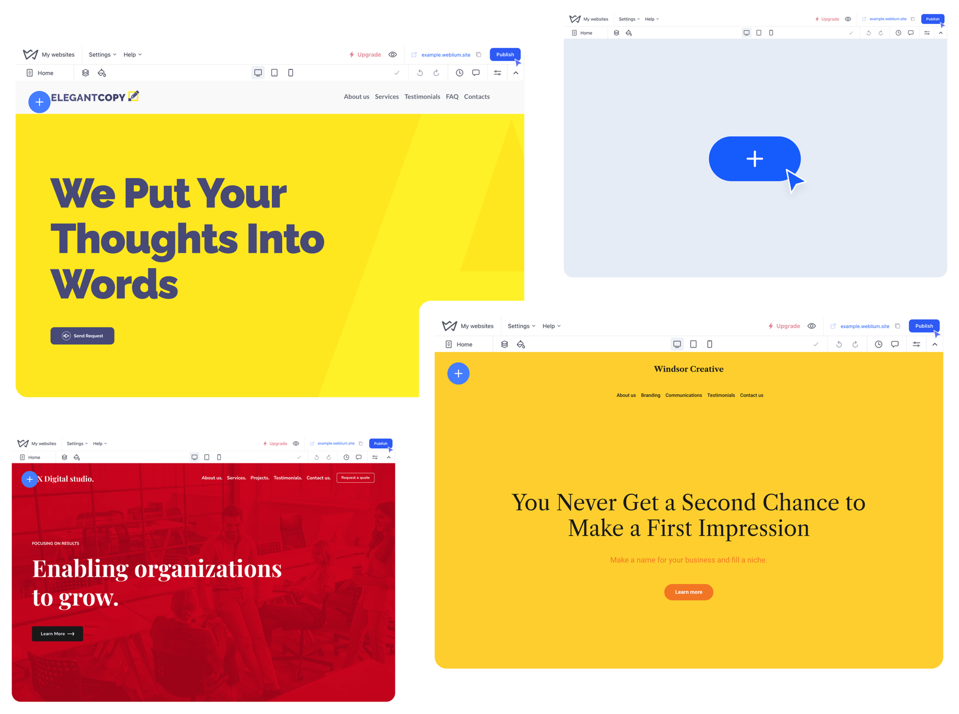 Create a PR Portfolio | Weblium