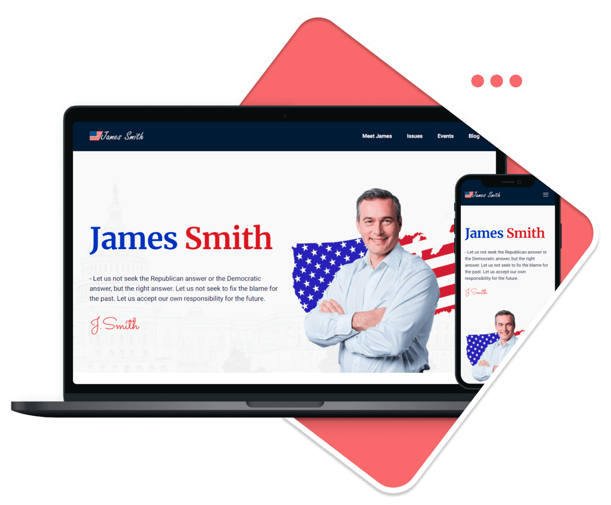 Political Website Templates | Weblium