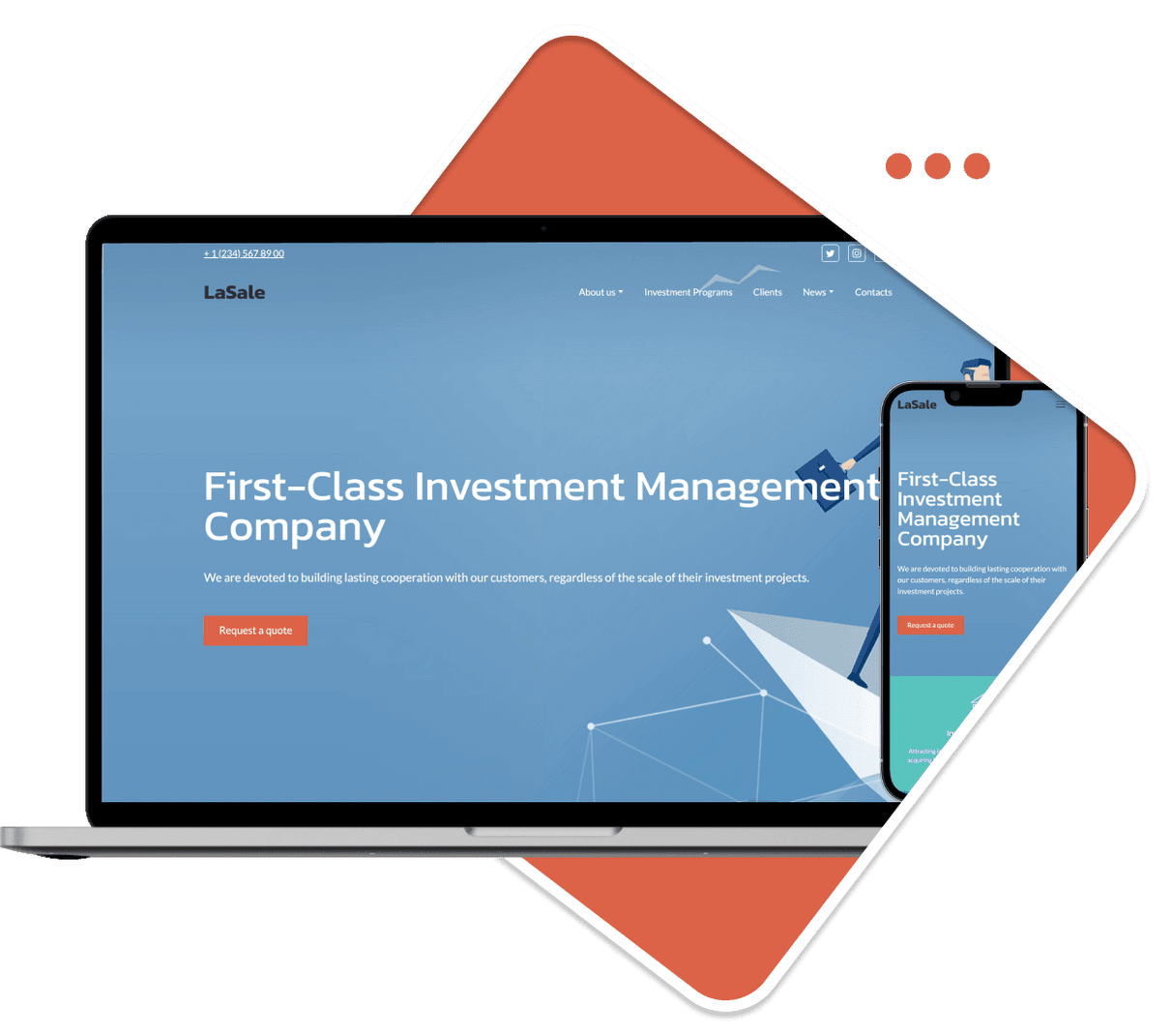 Free Investment Website Templates | Weblium