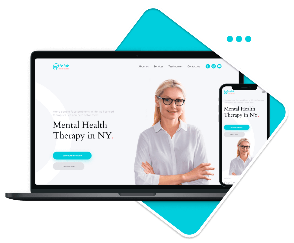 Free Therapy Website Templates | Weblium